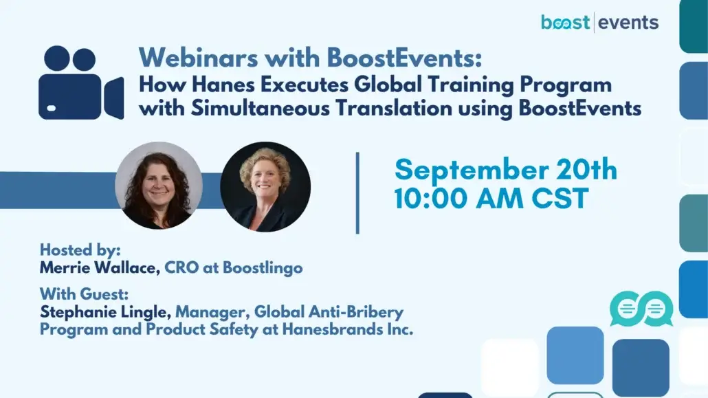 Webinars - Boostlingo