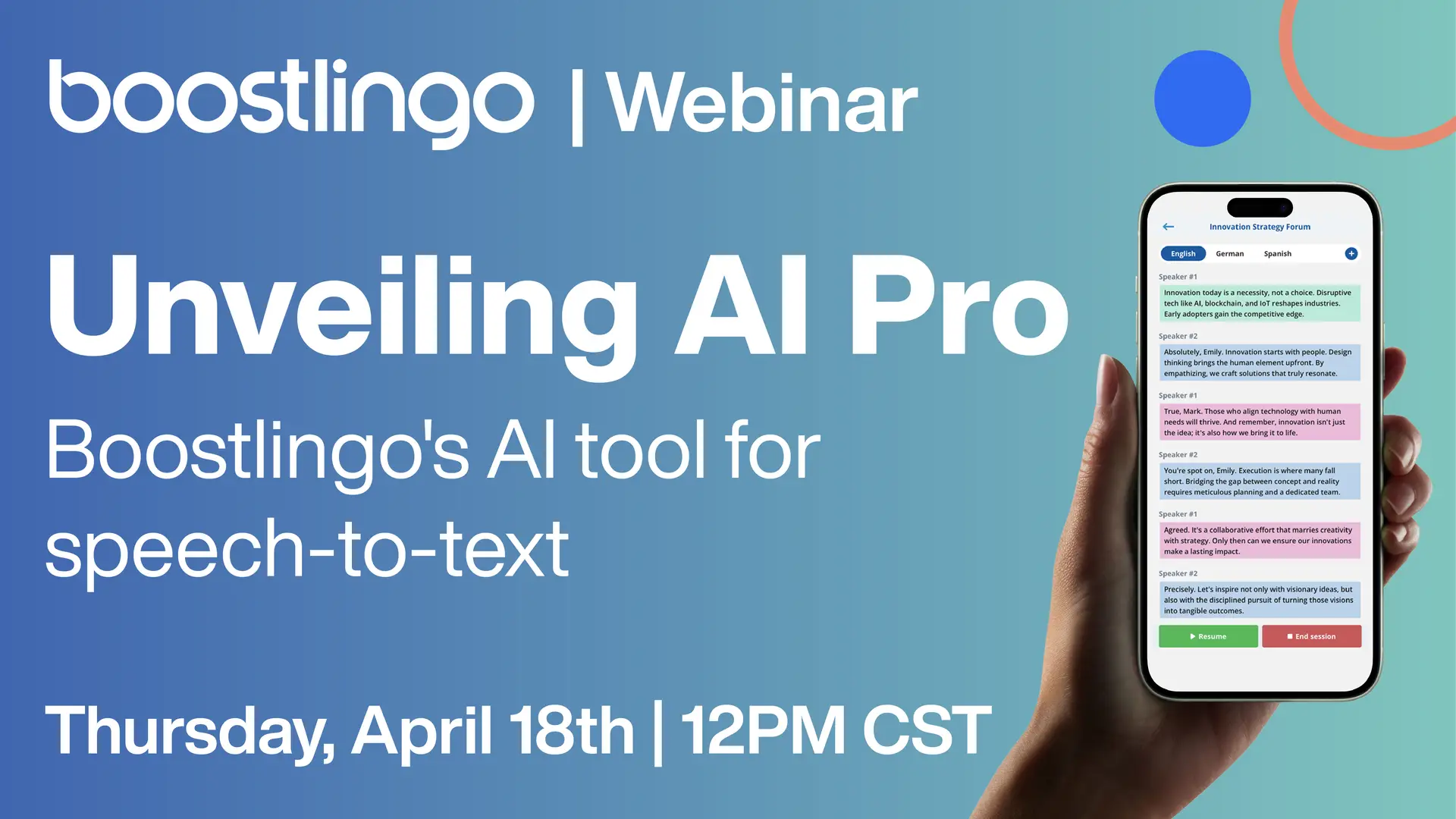 Webinars - Boostlingo